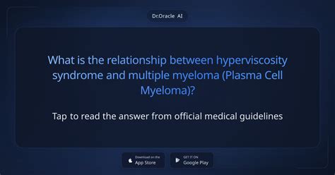 What Is The Relationship Between Hyperviscosity Syndrome And Multiple