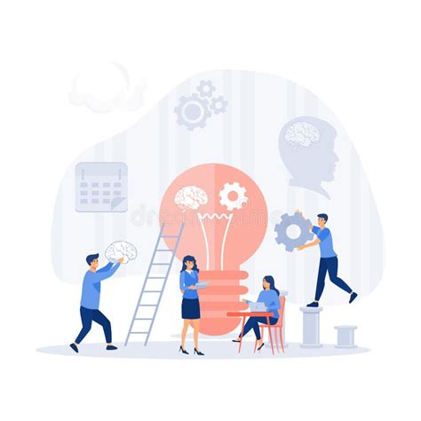 Online Assistant At Work Working Together In The Company Stock Vector