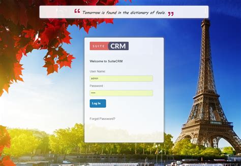Suitecrm Dynamic Login Screen Suitecrm Module