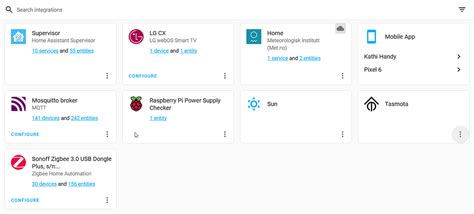 integration tasmota missing configure button configuration home