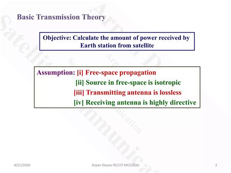 Satellite Link Design Basic Transmission Theory And Noise Temperature Pdf