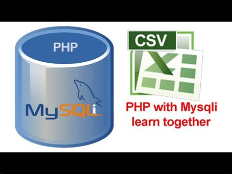 فیلم آموزشی mysqli یا PDO اکسل یا csv را به mysql در php وارد کنید