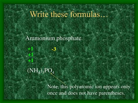 PPT Writing Ionic Formulas PowerPoint Presentation Free Download ID