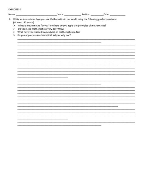 Mathematics In The Modern World Module 1 Pdf Equations Ratio