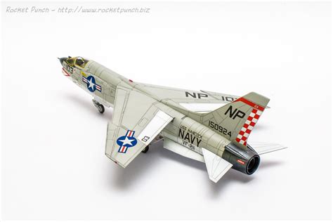 Completed Academy 1 72 Vought F 8e Crusader Rocket Punch