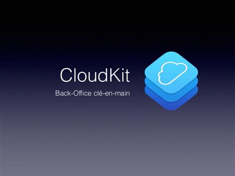 Cloudkit As A Backend