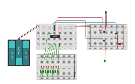 Circuit Design Shift Register Manual Operating Tinkercad