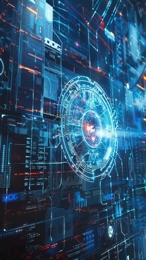 Creative Concept Illustrating Digital Defense Stock Illustration Illustration Of Network