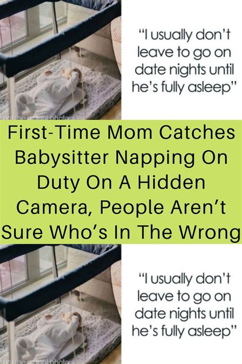 Two Baby Cribs With The Caption First Time Mom Catches Babysitr Napping On Duty On A Hidden