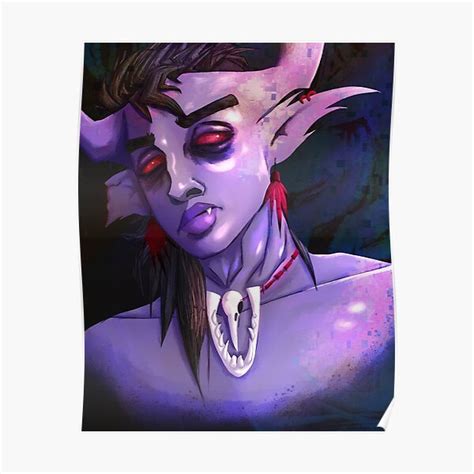 Tiefling Of Dread Poster For Sale By Kernals Redbubble