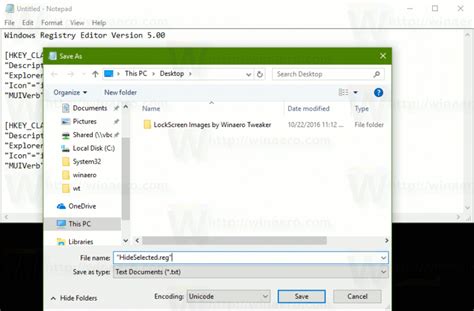 Add Hide Selected Items To Context Menu In Windows