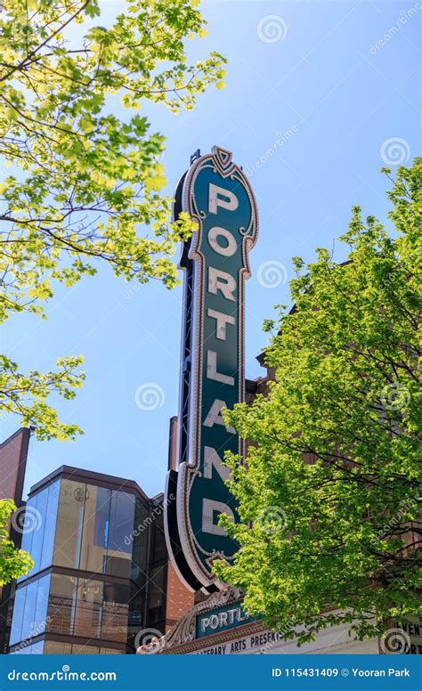 Portland Oregon Sign Editorial Stock Image Image Of Letters 115431409