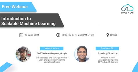 Free Webinar On Introduction To Scalable Machine Learning Cloudxlab