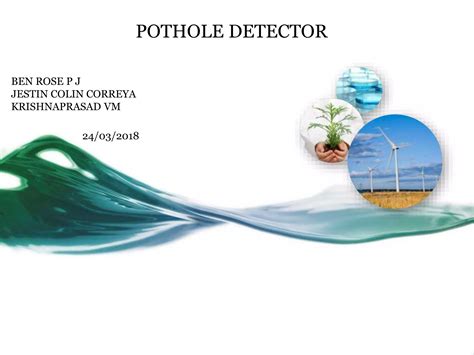 Pothole Detection System Ppt