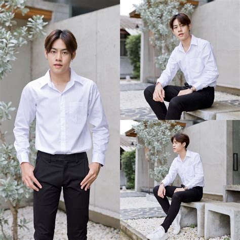 เสื้อนักศึกษาชาย แขนยาวชาย เสื้อผู้ชายแขนยาว ทรงสลิม Sz 36 56” 📌แขนยาวผู้ชาย Th