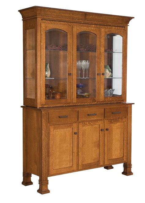 Amish Hutch Dining Room Buffet Server China Cabinet Hutches Solid Wood New