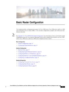 Basic Router Configuration Cisco Basic Router Configuration Cisco Pdf PDF4PRO