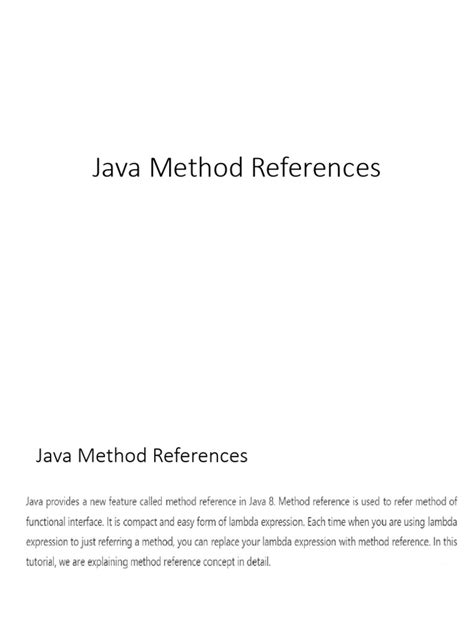Java Refernces Pdf