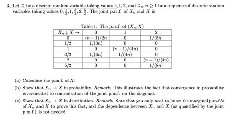 solved 3 let x be a discrete random variable taking values