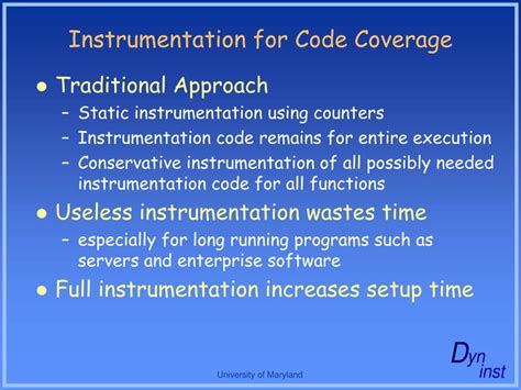 Ppt Efficient Instrumentation For Code Coverage Testing Powerpoint