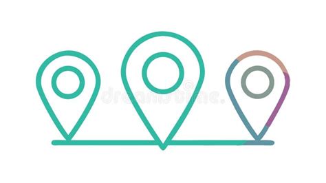 Map Pins Route Navigation Graphic Icon Vector Design Generative Ai