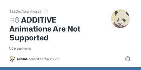 Additive Animations Are Not Supported · Issue 8 · Se2devioanim