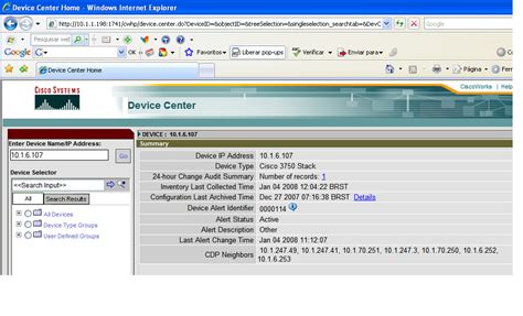 Ciscoworks Device Center Cisco Community