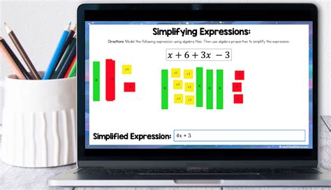 Simplify Expressions Visually With Algebra Tiles Digital Activity Math Geek Mama
