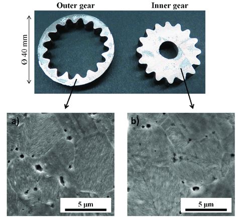 Polished And Etched Sem Microstructure For The A Outer Gear Edge Of Download Scientific