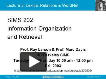PPT Lecture 5 Lexical Relations PowerPoint Presentation Free To Download Id 20aecb ZDc1Z