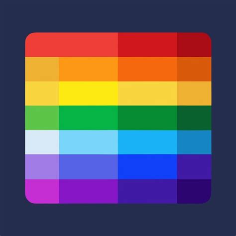 Rainbow Gradients Color Palette Template Premium Ai Generated Vector