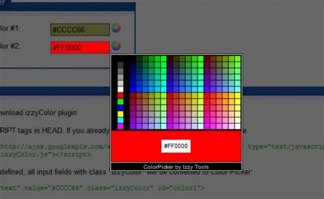 Top Ten Javascript Color Pickers Plugins Tutorialchip