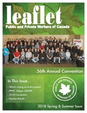 PPWC The Leaflet Magazine August Public And Private Workers Of Canada Free Download