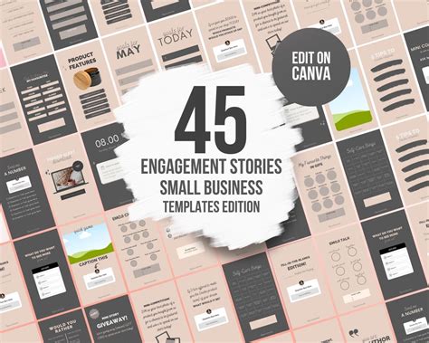 Instagram Engagement Story Templates In Nude Pack Of 45 Nude Story Ig