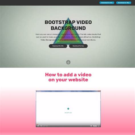 full screen html5 video background