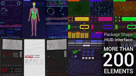 Package Shape HUD Interface After Effects Project Files VideoHive