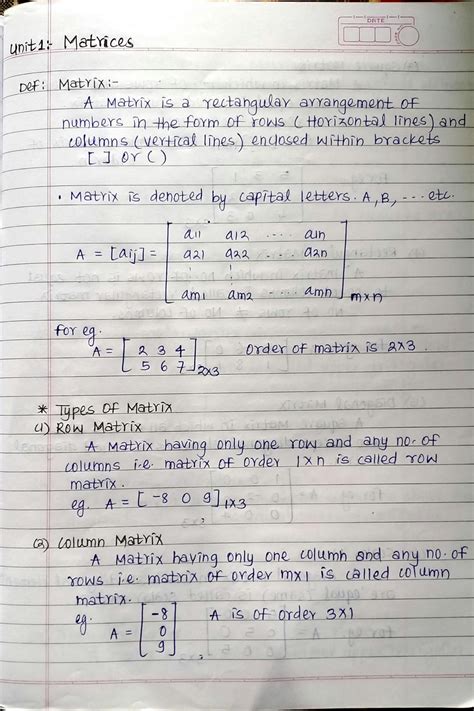 SOLUTION Unit1 Matrices Part 1 Studypool