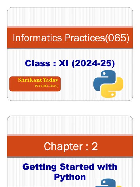 Xi Getting Started With Python Pdf Python Programming Language Scripting Language