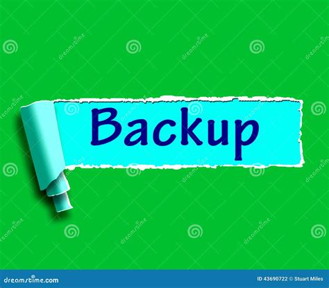 Backup Word Shows Data Copying Or Backing Up Stock Illustration Illustration Of Online Backup