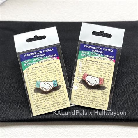 Syn Ack Tcp Handshake Pins [hallwaycon] Etsy