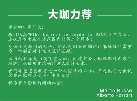 Dax权威指南运用power Bi、sql Server Analysis Services和excel实现商业智能分析第2版 Dax经典