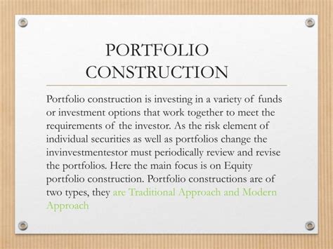 Sharpe Single Index Model Pptx