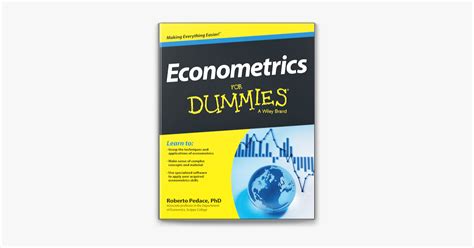 ‎econometrics For Dummies By Roberto Pedace On Apple Books