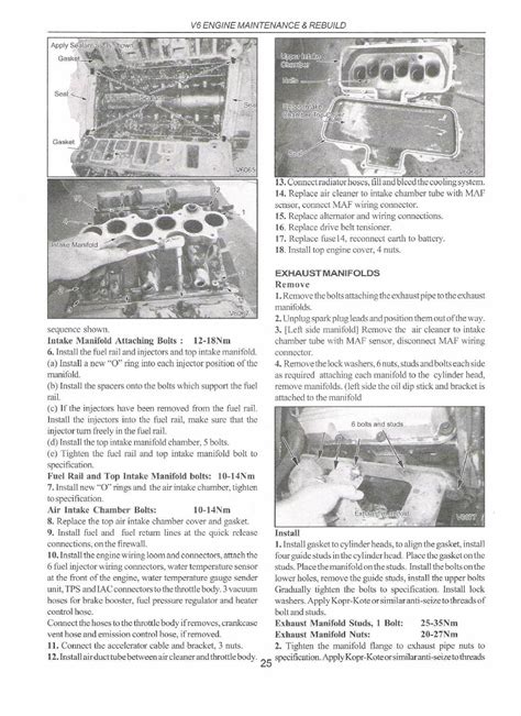 1997 2004 Holden Commodore Vt Vx Vy Vu Service And Repair Manual