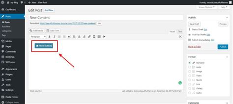 how to add a button in wordpress with and without using wordpress