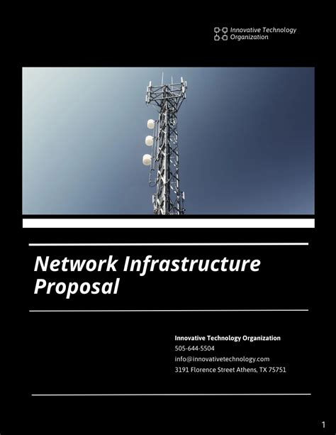 Network Infrastructure Proposal Template Venngage