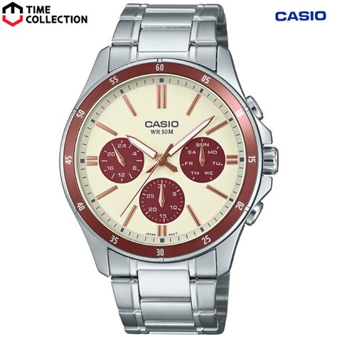 Casio Mtp 1374d 5a2 Analog Stainless Steel Watch For Men Shopee Philippines