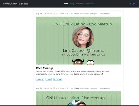 GNU Linux Latino Website Luis Cacho