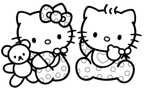 Hello Kitty Alphabet Letters Coloring Pages