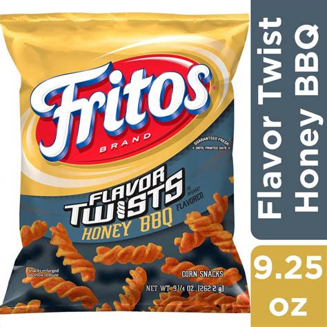 Fritos Flavor Twists Corn Snacks Honey Bbq Flavored